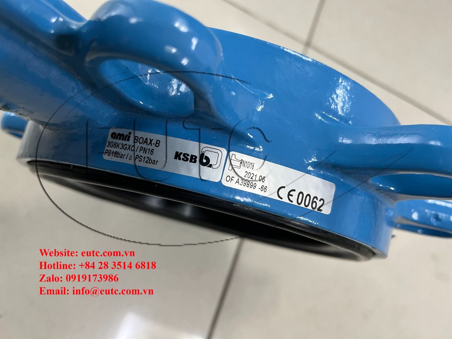Van bướm KSB BOAX-B 16bar DN150 T2 PN16 nhập khẩu trực tiếp từ Đức